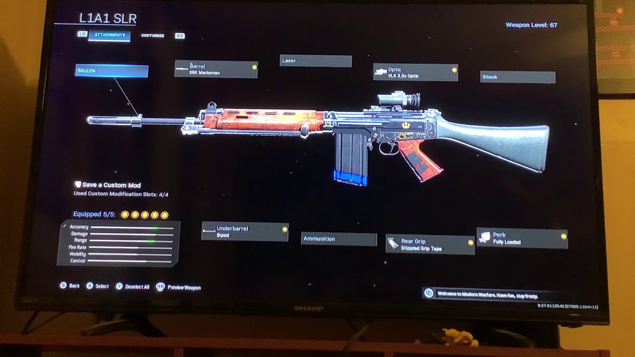 How to make the L1A1 SLR in Modern Warfare!! - YouTube