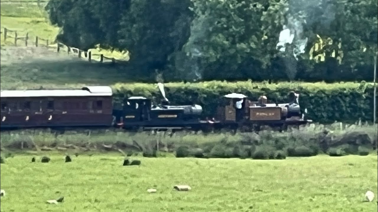 LB&SCR Terriers ‘Poplar’ and ‘Knowle’ double heading seen from Bodiam ...