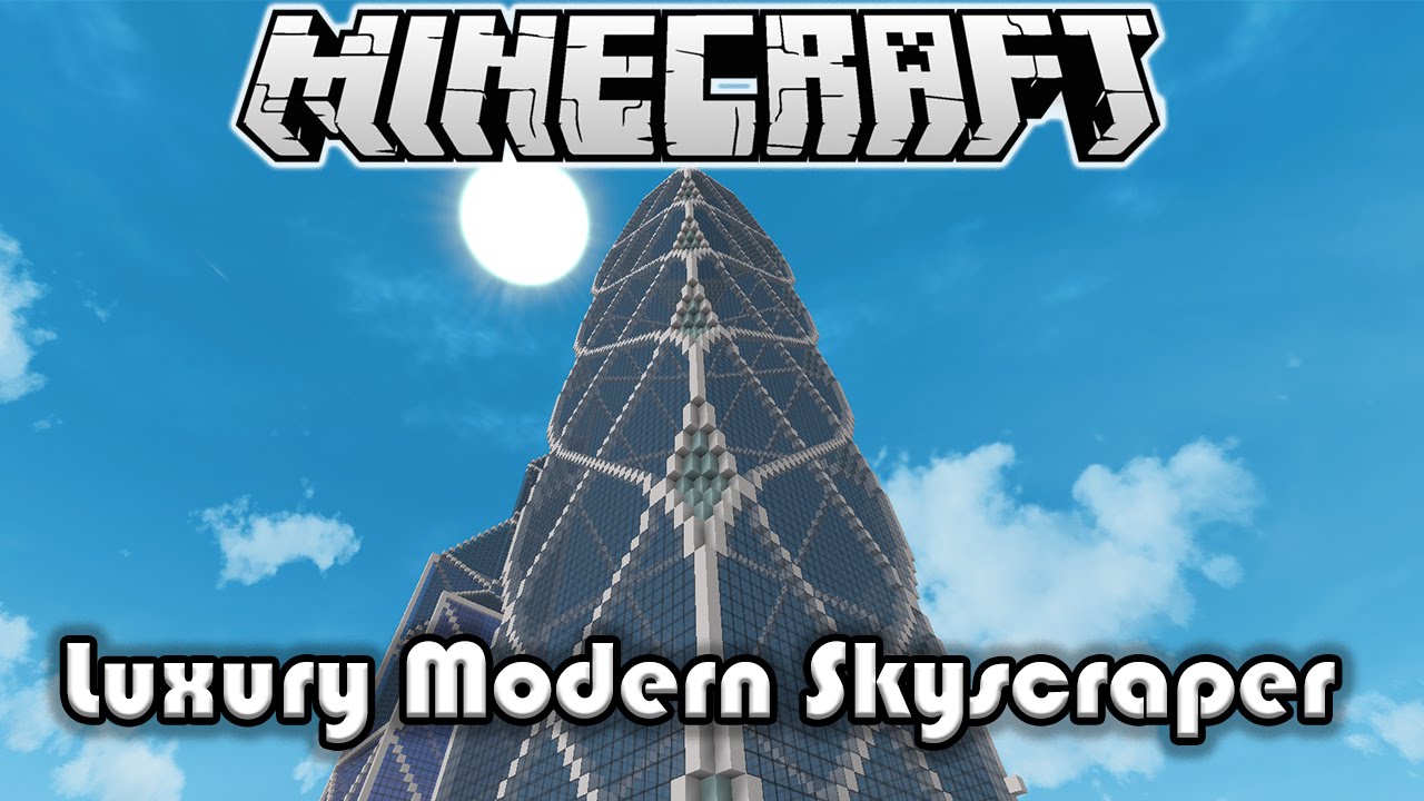 Minecraft Speed Build - Luxury Modern Skyscraper - YouTube