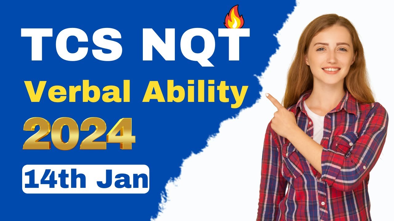 Verbal 🧠| Tcs NQT 2024 Preparation || Previous year Question Paper ...