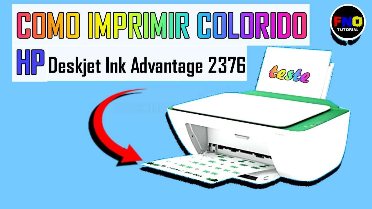 Impressora HP 2376 Como Imprimir Colorido e Preto & Branco - YouTube