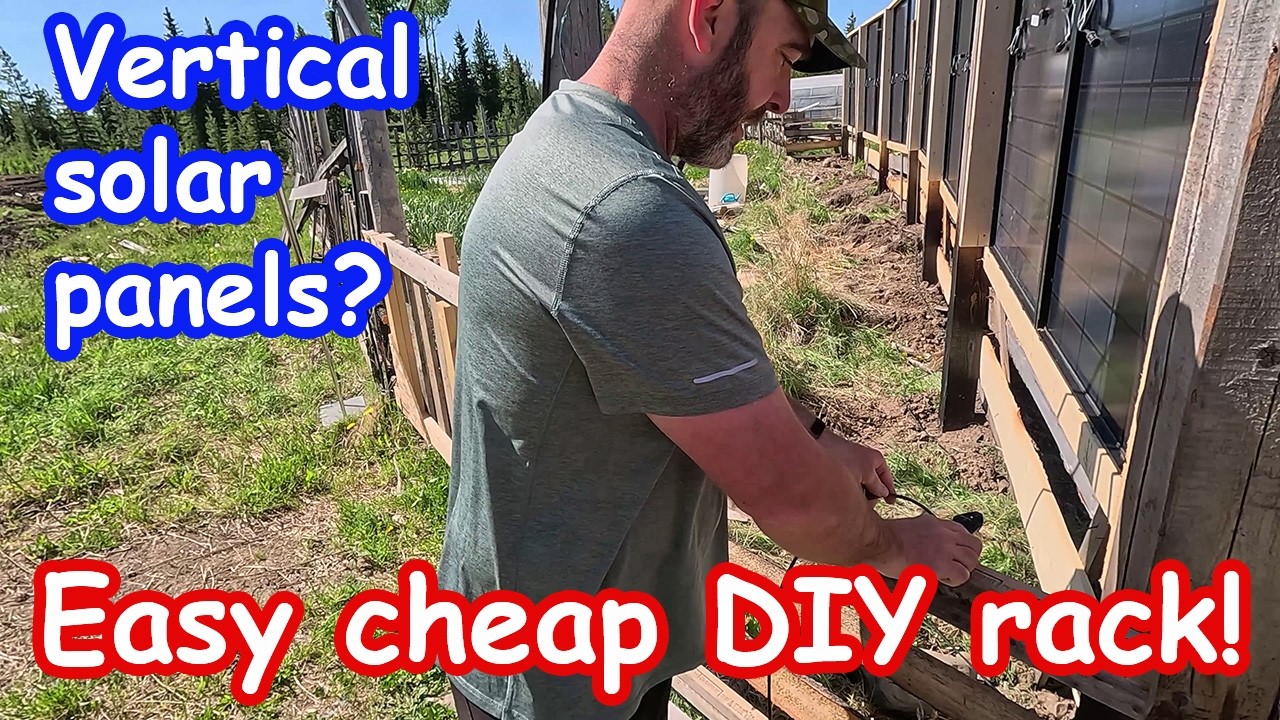 Building a DIY VERTICAL solar panel rack for our SOLAR system kit from ...
