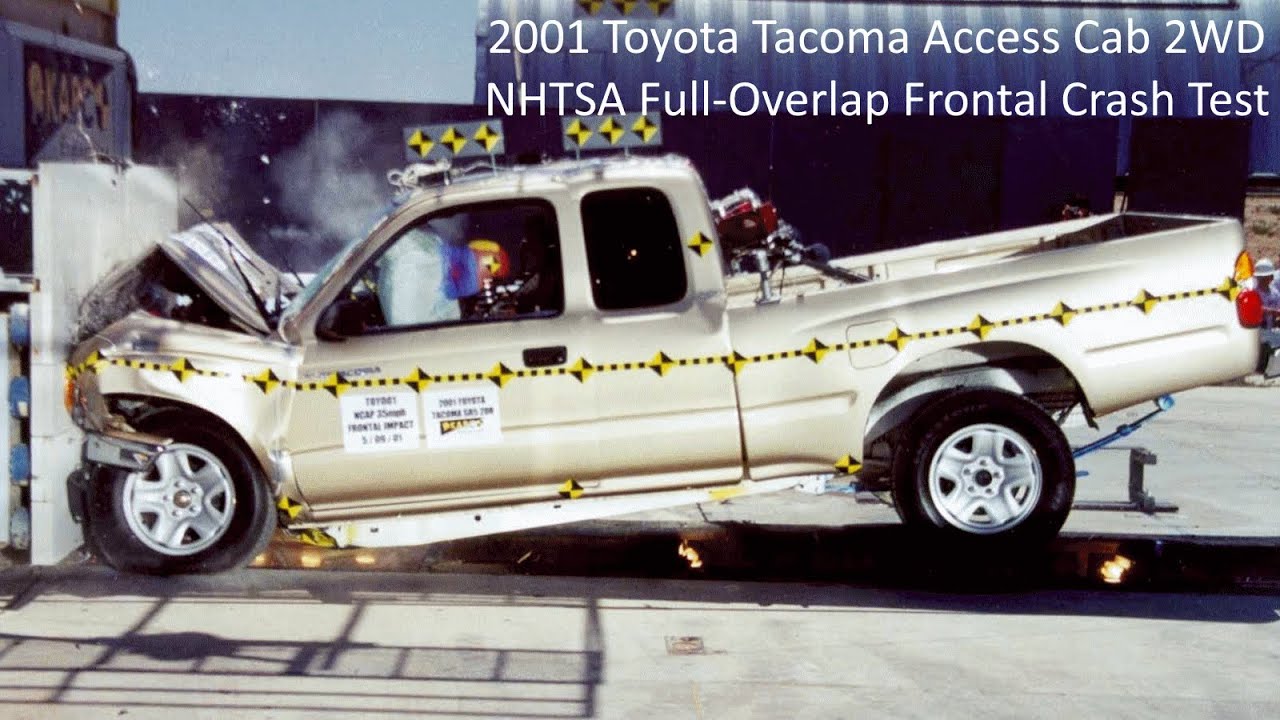 2001-2004 Toyota Tacoma Access Cab 2WD NHTSA Full-Overlap Frontal Crash ...