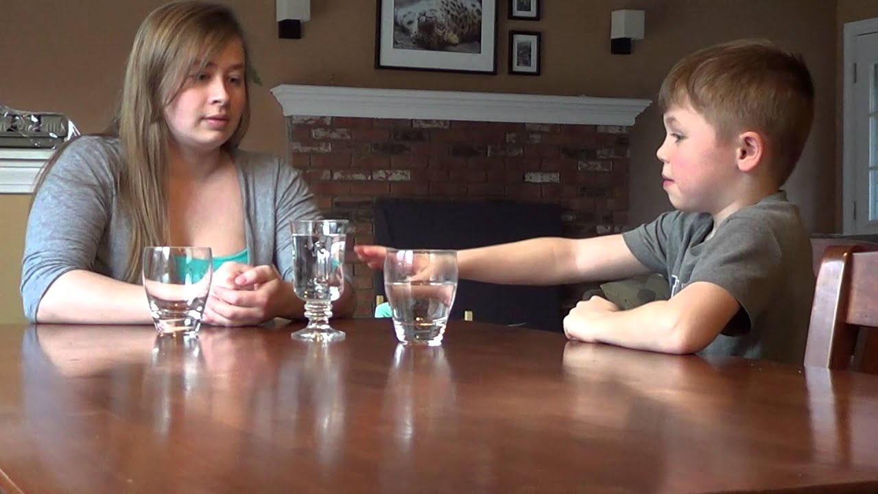 Piaget Water Task - YouTube