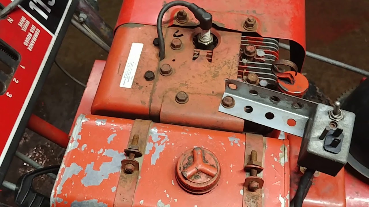 Putting an electric starter on my big Toro 11/32 - YouTube