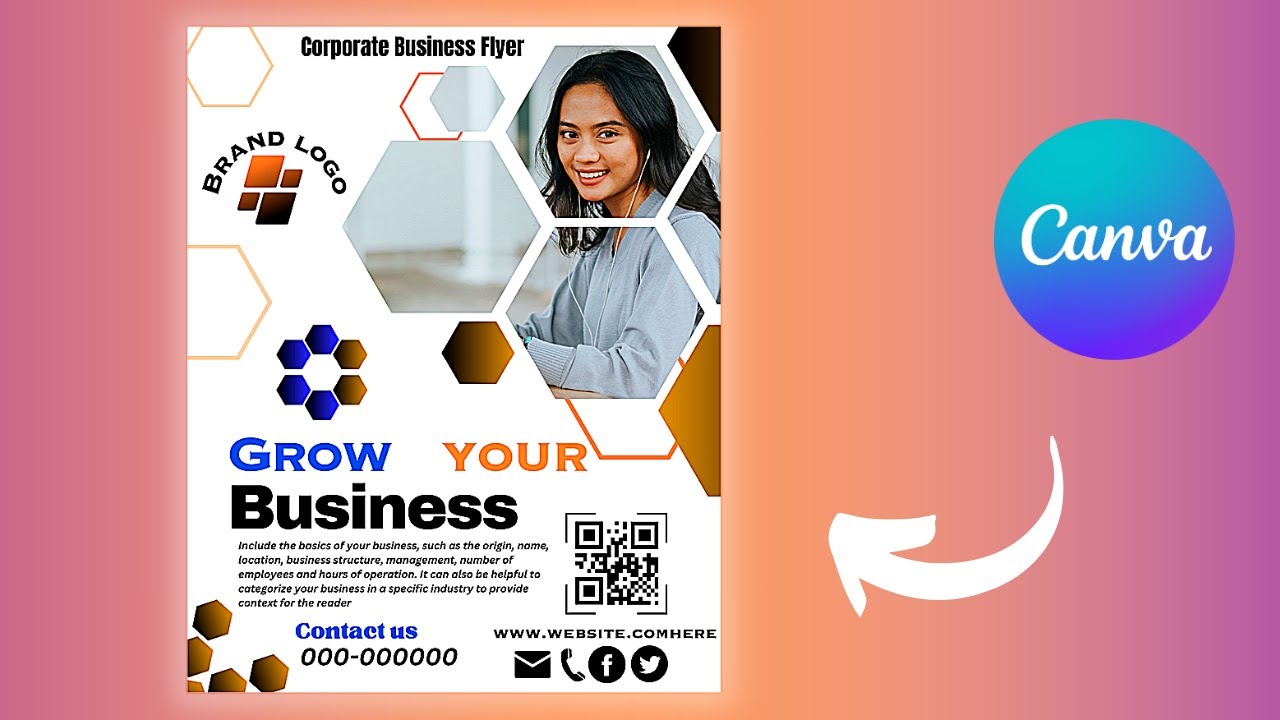 Corporate Business Flyer Design in canva || canva tutorial by FSA ...