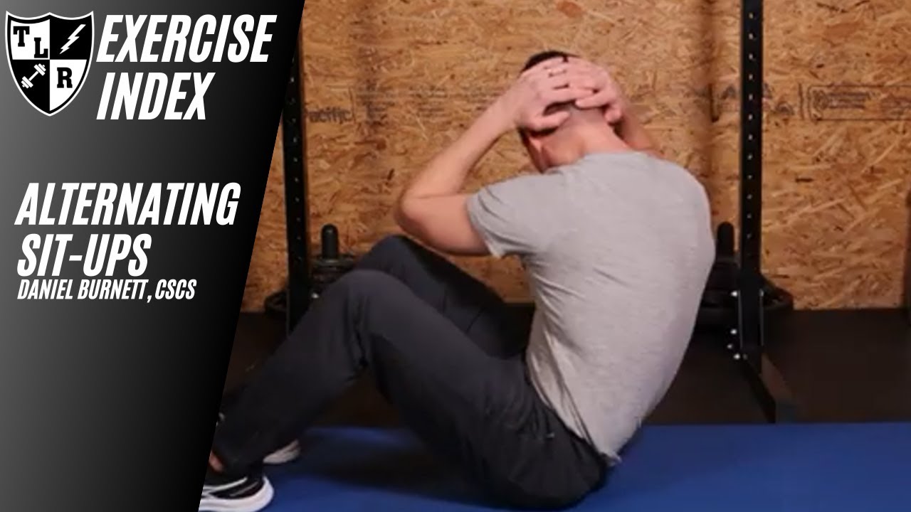 Exercise Index: Alternating Sit-Ups - YouTube
