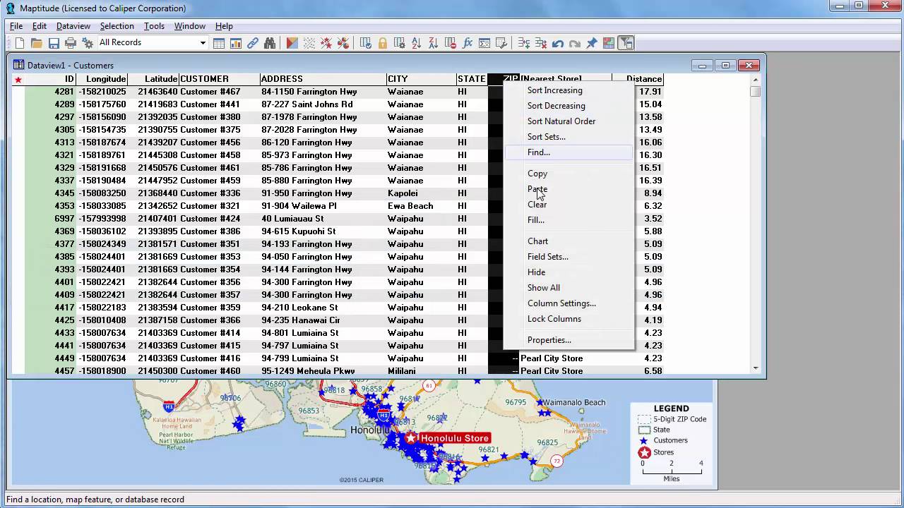 Maptitude 2016 map tagging, tagging map data, map overlay - YouTube