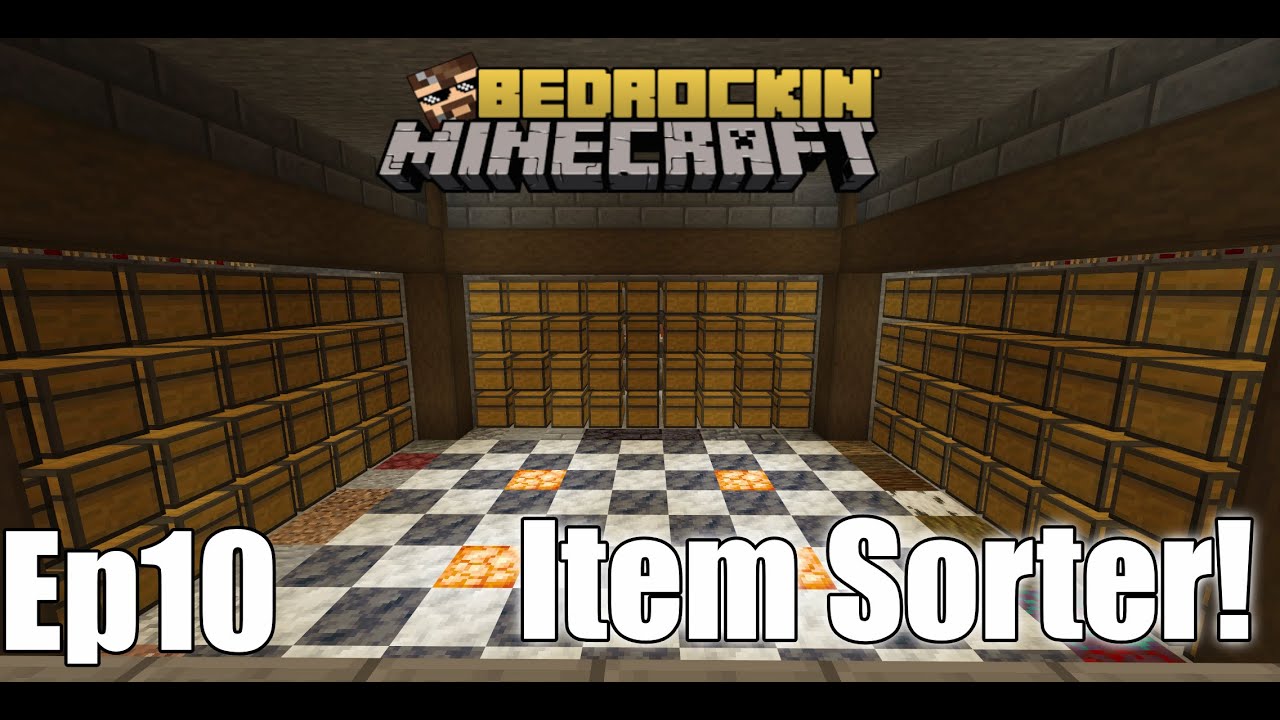 Even More Redstone! Item Sorter Tutorial! Bedrockin Minecraft S3Ep10 ...