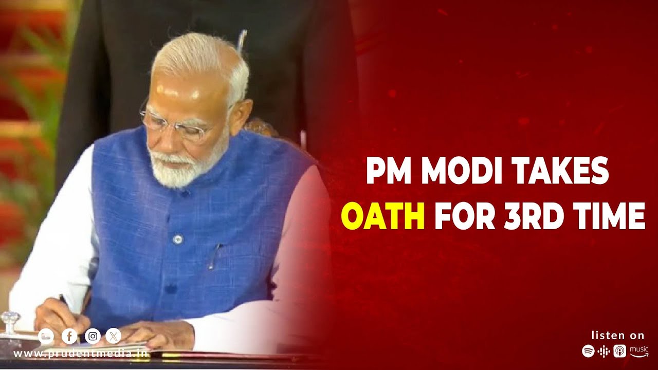 PM MODI TAKES OATH FOR 3RD TIME - YouTube