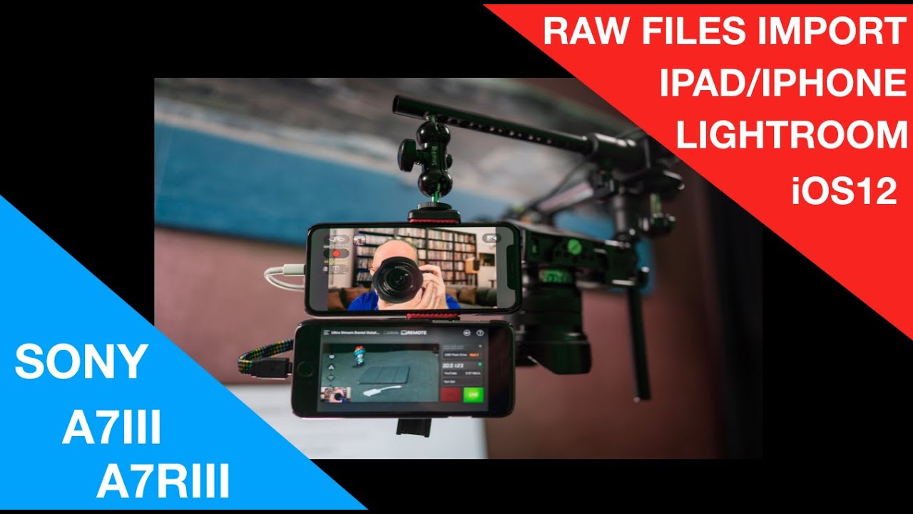importing raw files into ipad directly into lightroom - YouTube