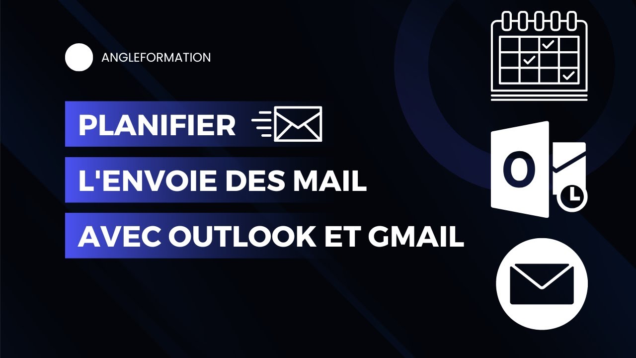 planifier l'envoie des mail avec Outlook et Gmail - YouTube