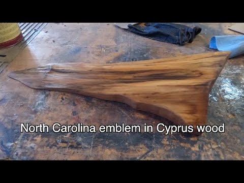 North Carolina emblem in Cyprus wood - YouTube