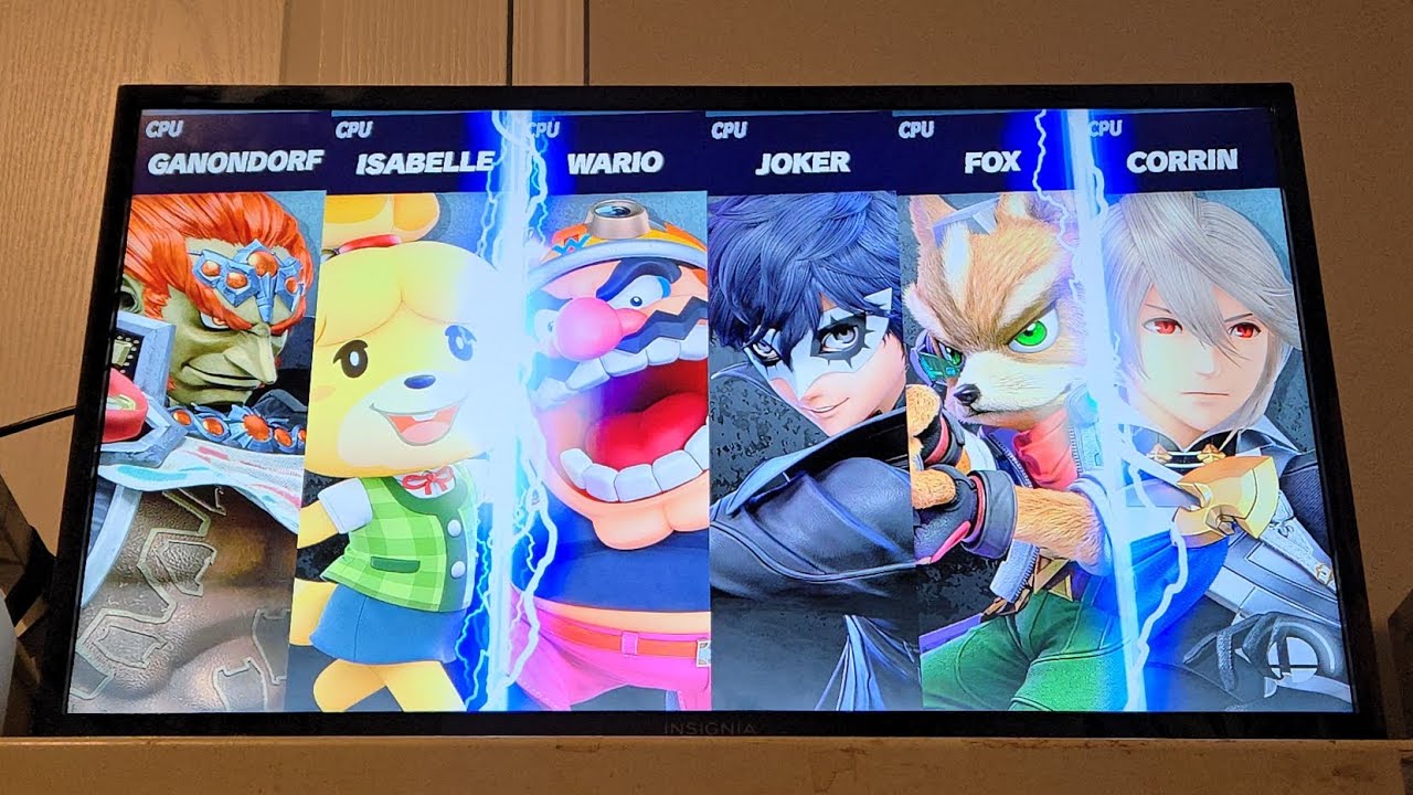 Ganondorf vs Isabelle vs Wario vs Joker vs Fox vs Corrin - YouTube