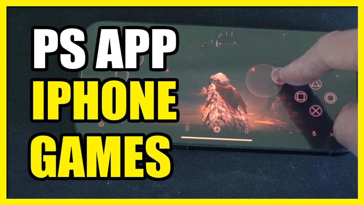 How to use Playstation App on Iphone to Remote Play PS5 Games (Easy ...