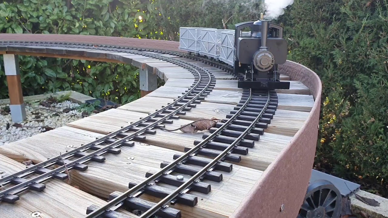 sugar cane train 7/8ths scale with emma locomotive live steam - YouTube