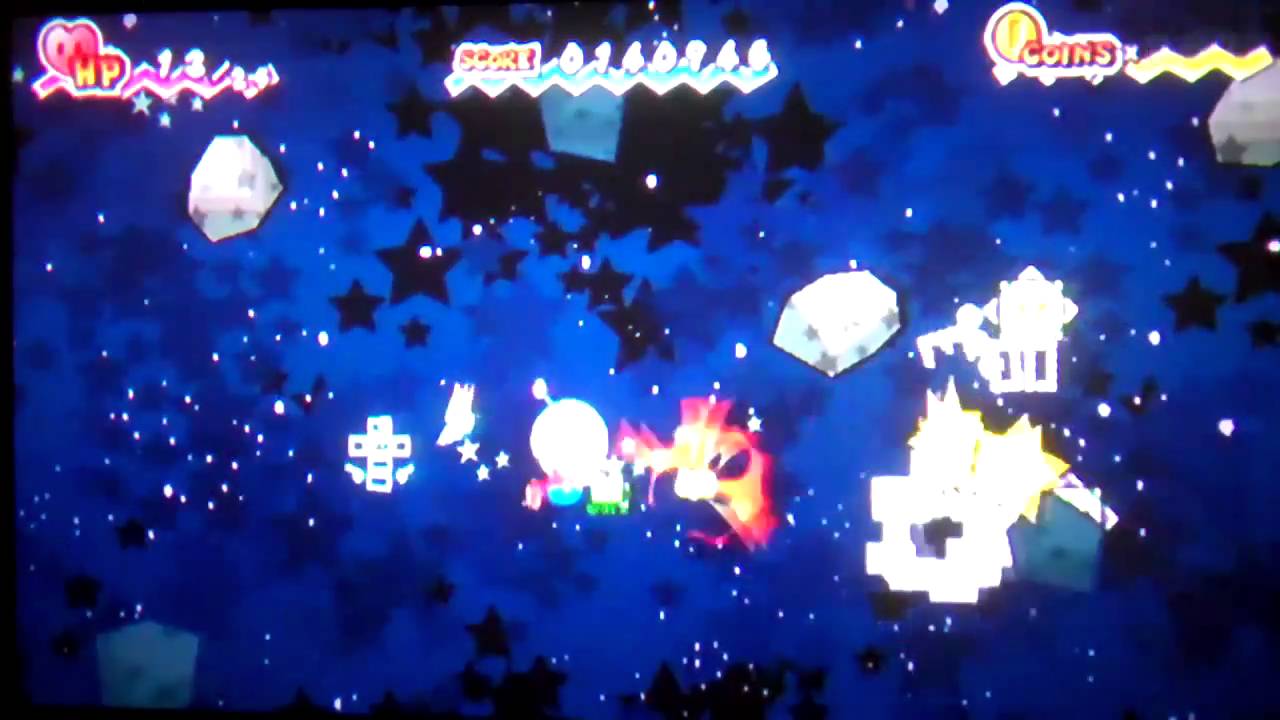 super paper mario walkthrough part 29 - 4-1 into outer space - YouTube