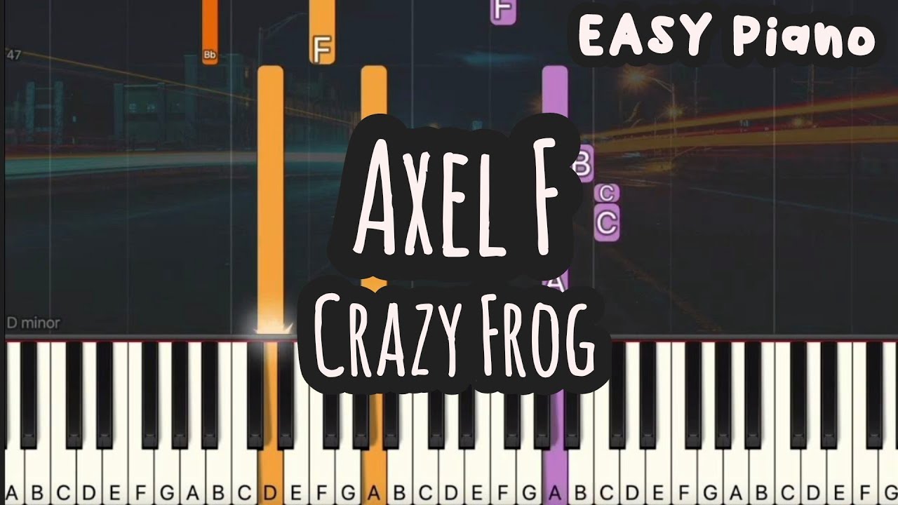 Crazy Frog - Axel F (Easy Piano, Piano Tutorial) Sheet - YouTube