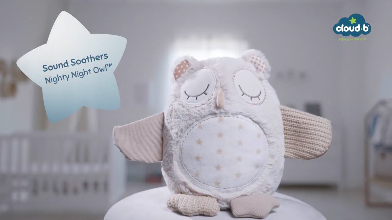 Cloud b® Nighty Night Owl Smart Sensor™ - Sowa z czujnikiem dźwięku i ...