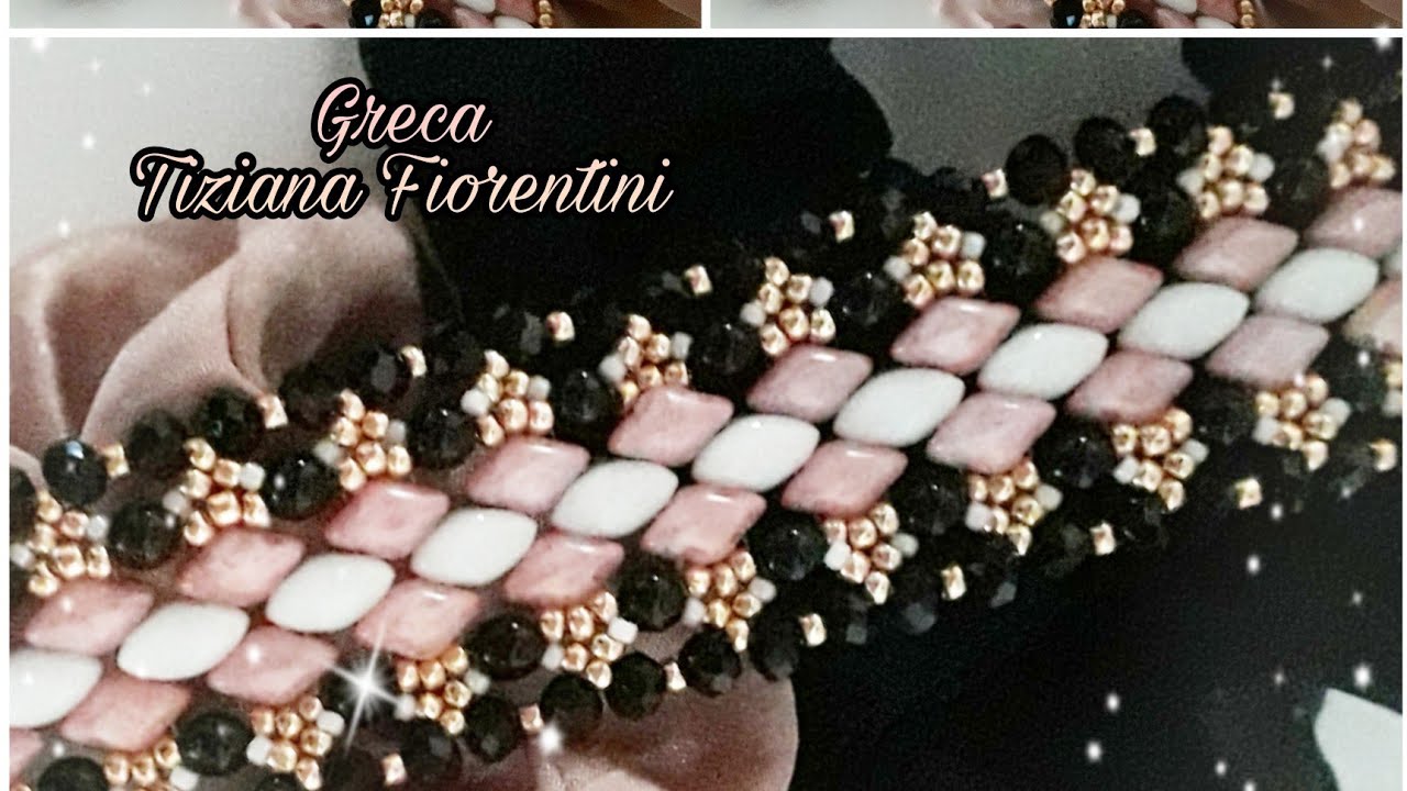 Tutorial Bracciale Greca con iris duo gemduo e perle - YouTube
