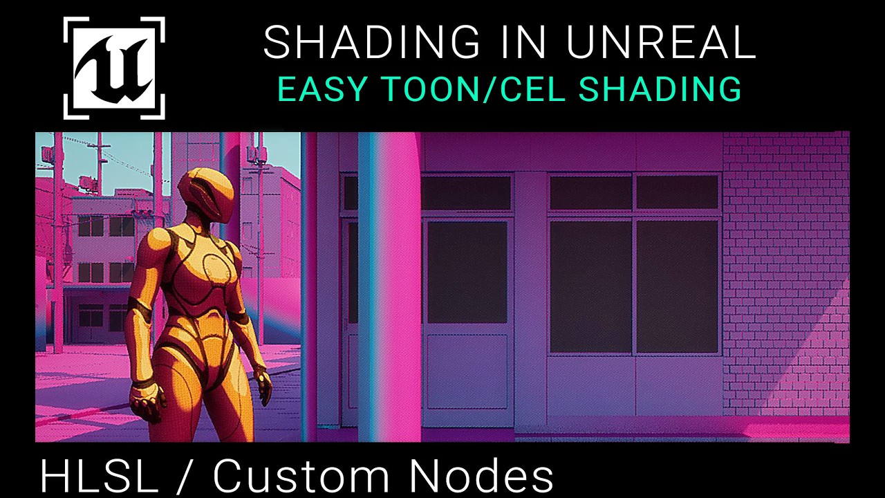 Unreal Engine 5.5 - Simple & Easy Toon/Comic/Cel Shading - YouTube