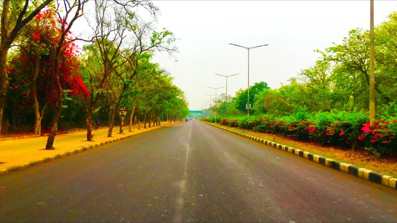 City Beautiful Road 4k | Ride On Clean City Road | Greenery View | 4k ...
