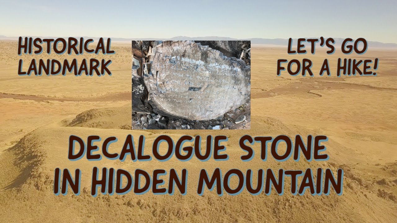Decalogue Stone in Hidden Mountain | Historical Landmark | Drone Flying ...