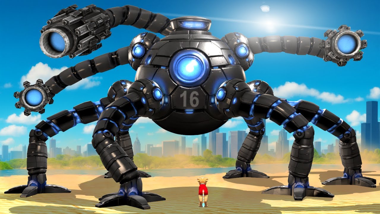 I BUILT OMNIDROID V16... Then he destroyed my CITY! (Gmod Sandbox ...