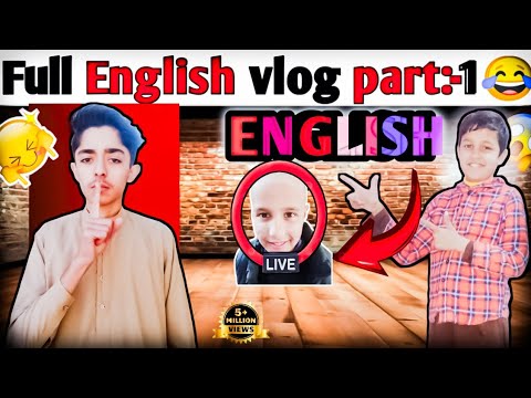 😂Full English vlog part:-1 😂//😍Today English vlog bhi 😄//😡Live English ...