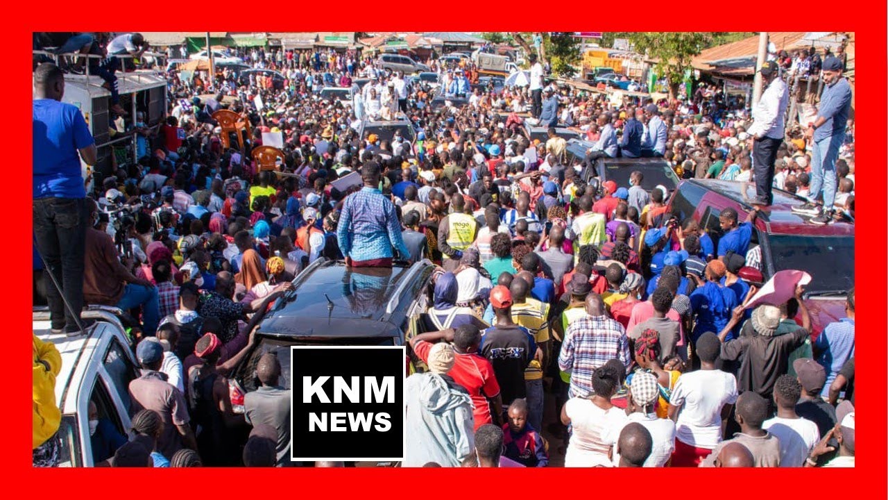 Raila and Troups address Azimio La Umoja Mega rally at Thika in Kiambu ...