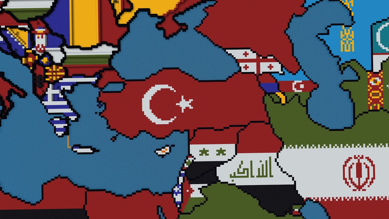 How to build Turkey and Cyprus in minecraft - YouTube