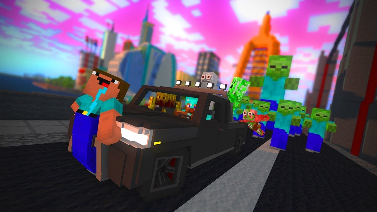 Monster School : ZOMBIE APOCALYPSE NOOB vs PRO CHALLENGE - Minecraft ...