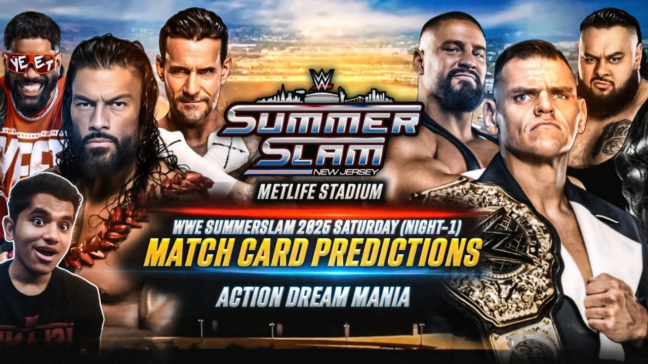 SummerSlam 2025 Night 1 Match Card Predictions | WWE SummerSlam 2025 ...