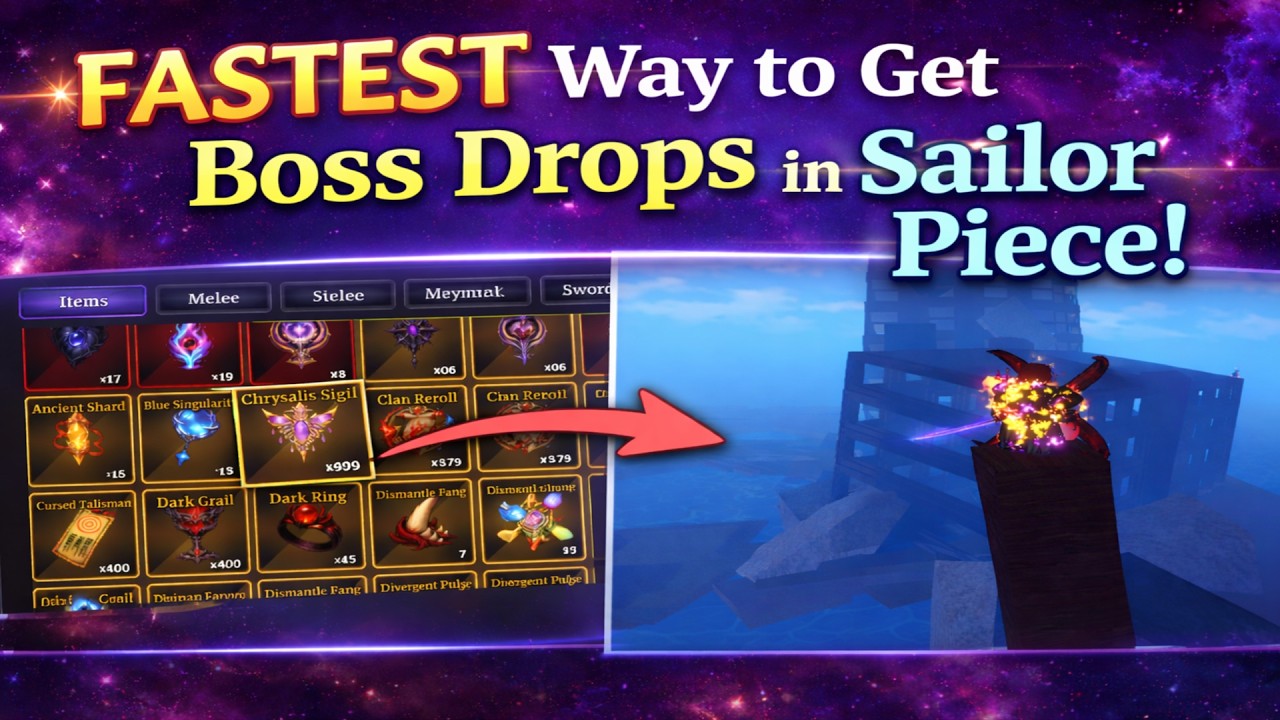 How to Get Boss Drops FAST in Sailor Piece! (Best Method) - YouTube