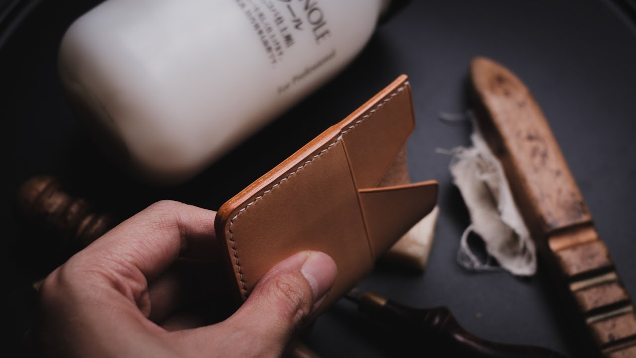 How to HAND Burnish Leather Edges - NO POWER TOOLS - YouTube