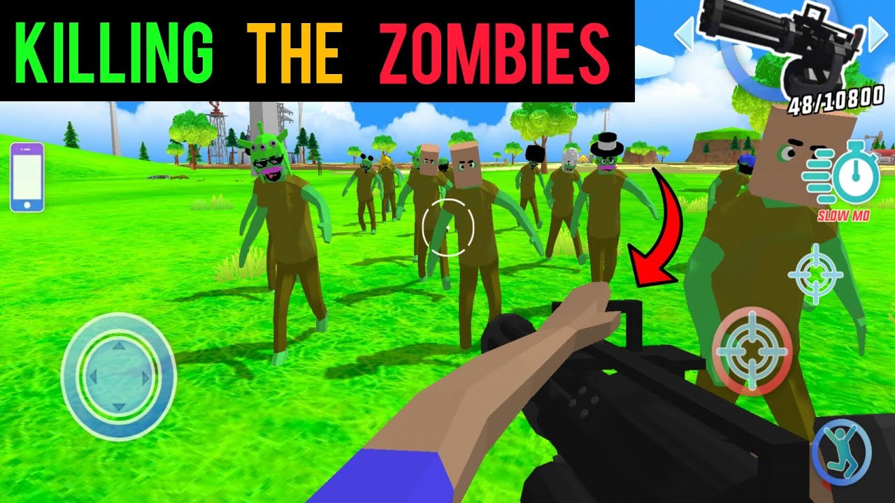 killing the zombies with machine gun l Dude theft wars l little Mansoor ...