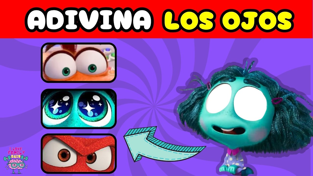 Adivina El Personaje De INSIDE OUT 2 Por Sus OJOS👀 Alegría😀💛Ansiedad😱 ...