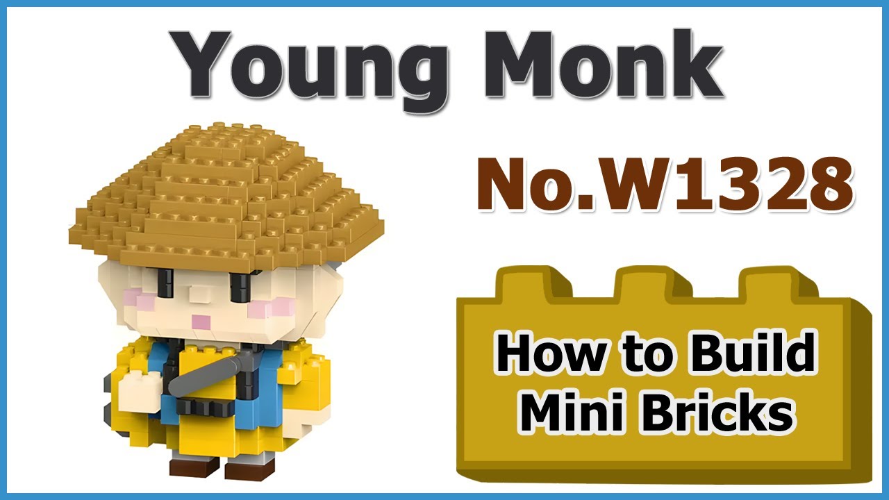 How to Build Mini Blocks Young Monk W1328 Review Instructions ...