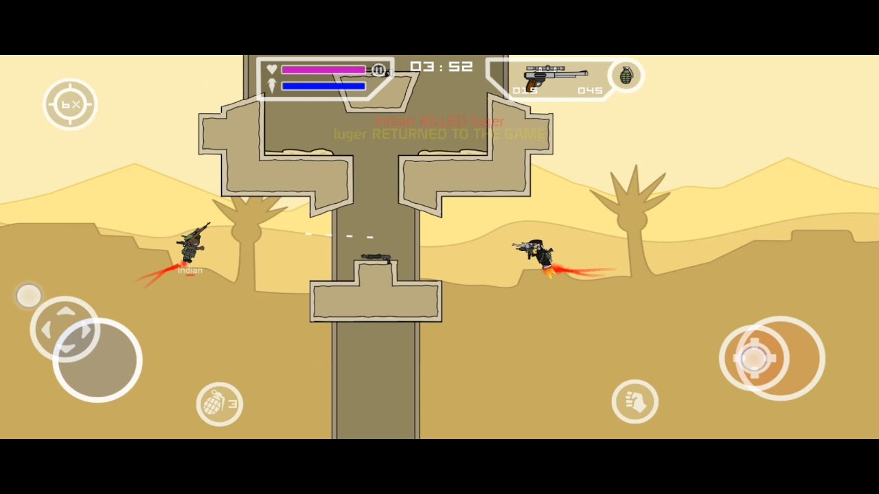 Mini Militia DA2 Overseer Map Winning Gameplay Video - YouTube