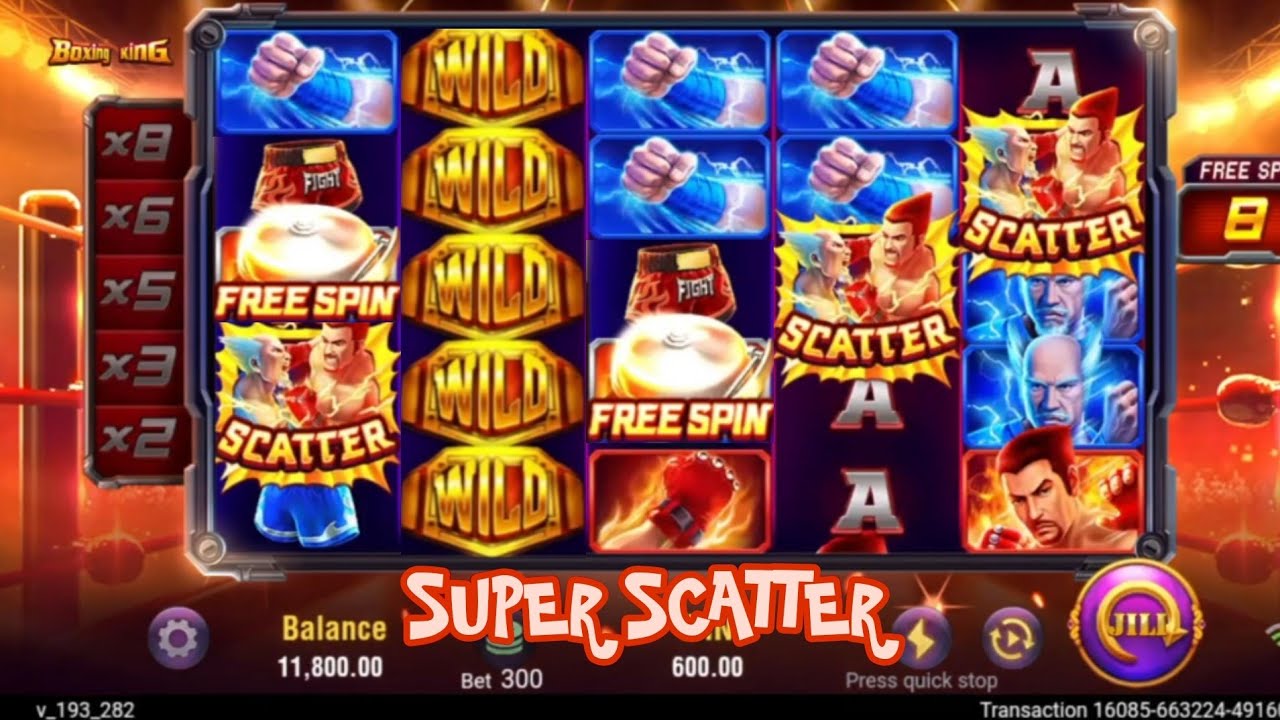 BOXING KING JILI SLOT 🔞 super scatter & big win - YouTube