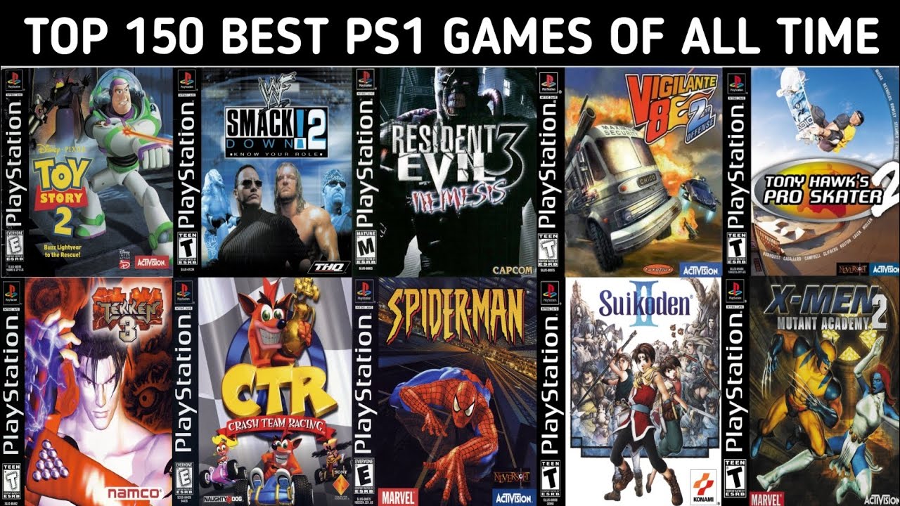 Top 150 Best PS1 Games Of All Time | Best PlayStation 1 Games - YouTube