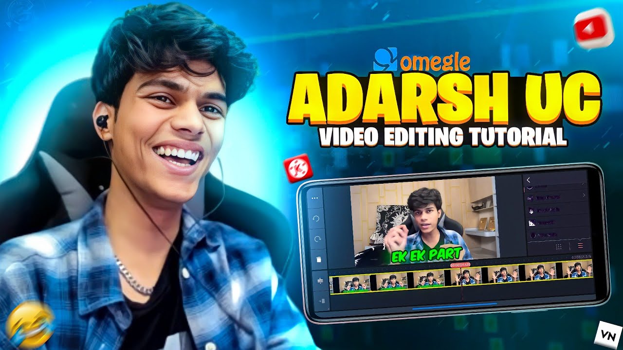 How to edit Video Like AdarshUC |Omegle Video Editing in Mobile - YouTube