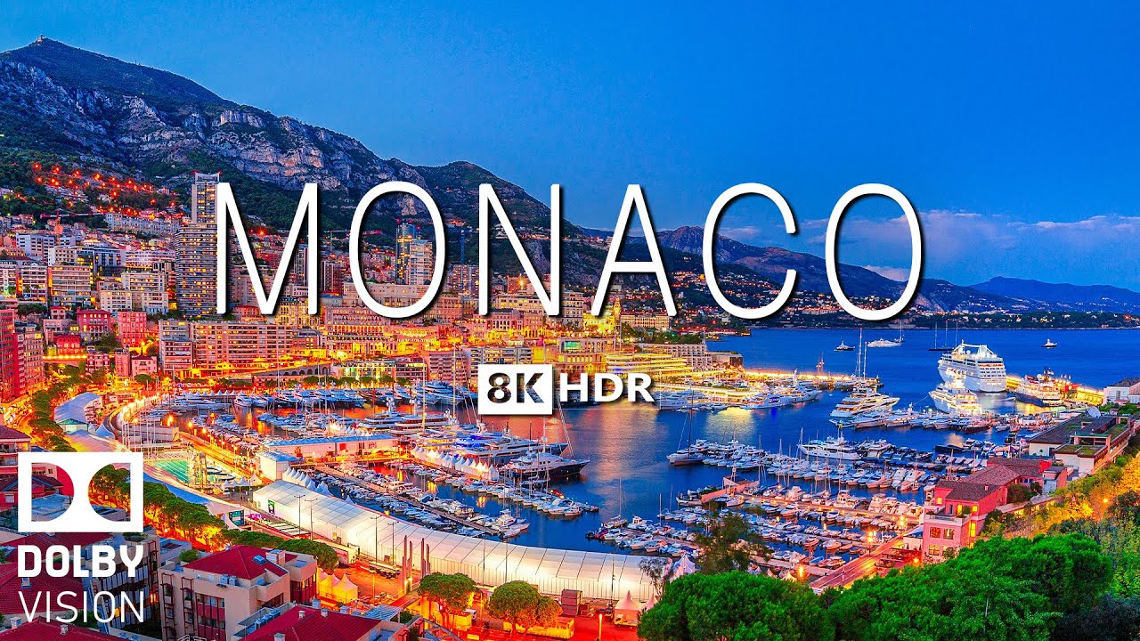 MONACO VIDEO 8K HDR 60fps DOLBY VISION WITH SOFT PIANO MUSIC - YouTube