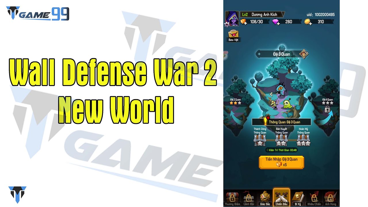Wall Defense War 2: New World - TMgame99 Việt hóa - YouTube