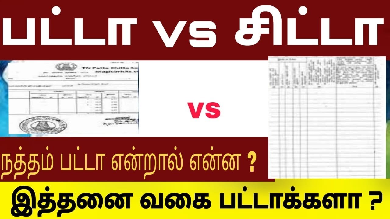 Patta vs chitta, Types of patta| பட்டா vs சிட்டா மற்றும் பட்டா வகைகள் ...