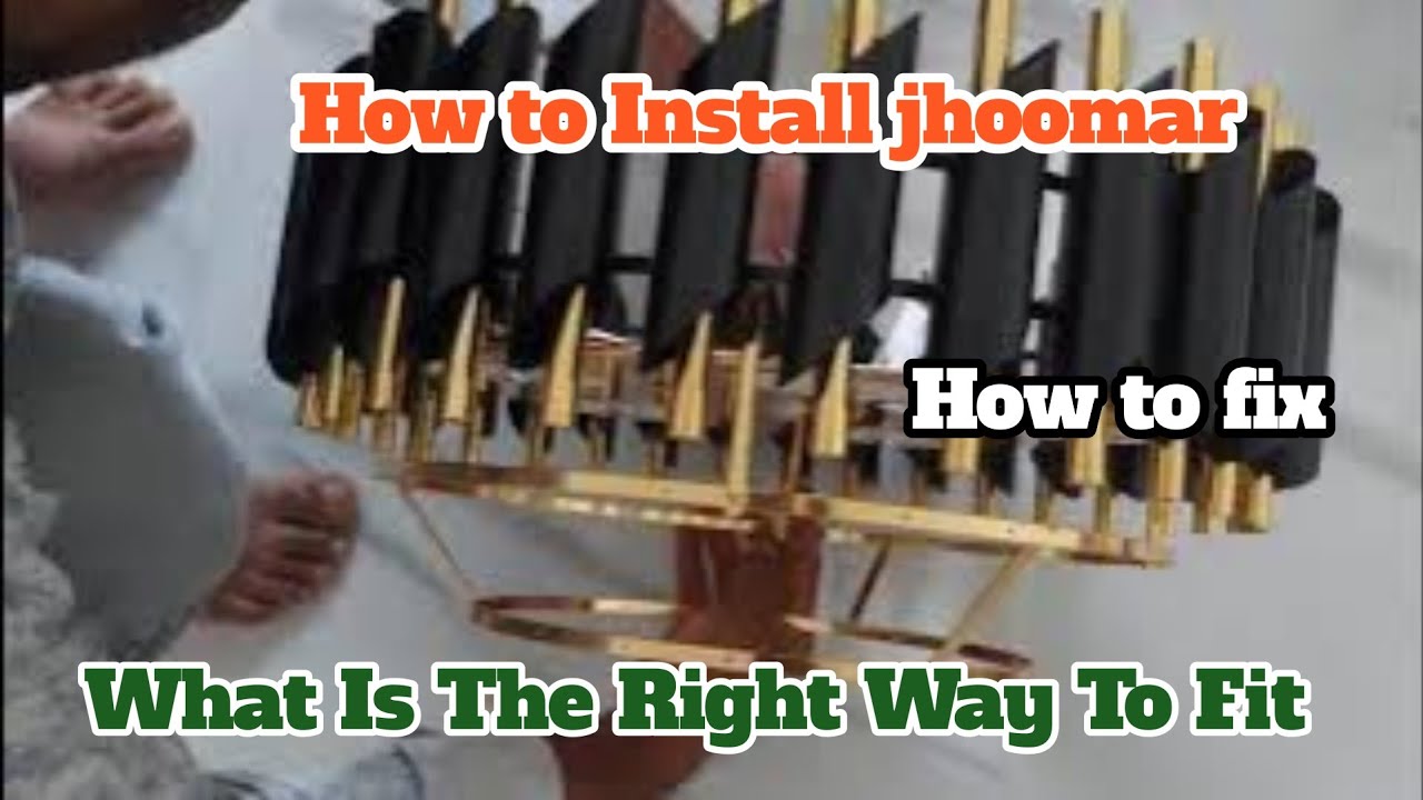 How to install jhoomar! Crystal jhoomar 500 MM Round! Right Way To Fit ...