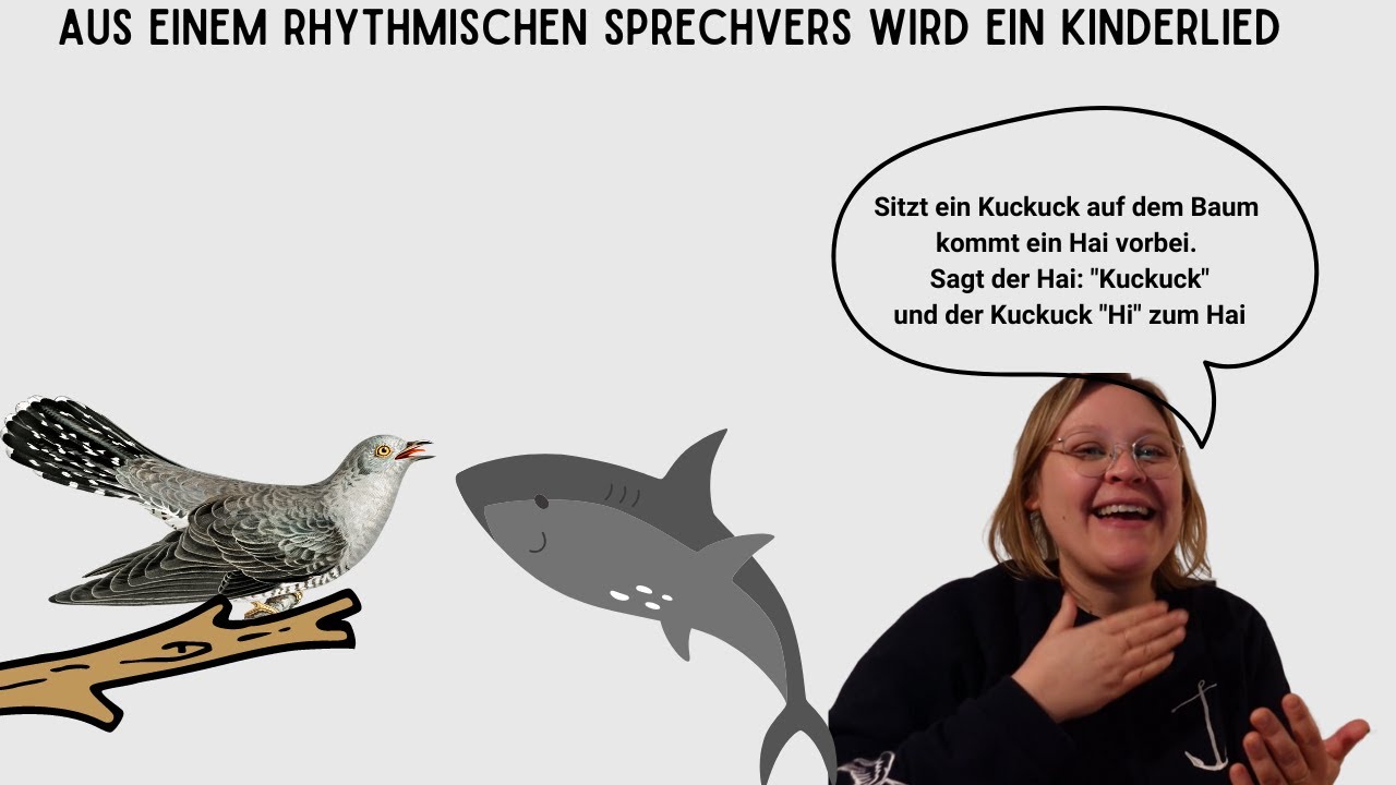 Sitzt ein Kuckuck auf dem Baum (traditionell) | Sprech-Vers & Lied für ...