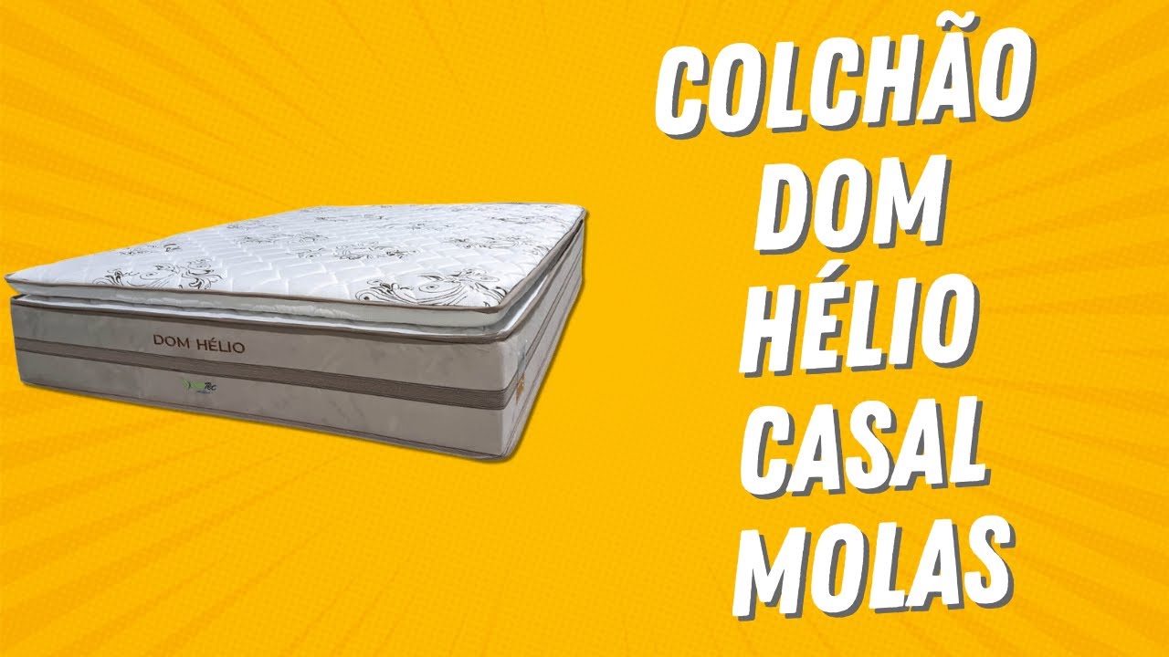 Colchão Dom Hélio Casal Molas Ensacadas 30x188x138 Ecotec - YouTube