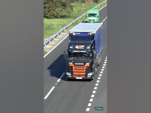 SCANIA 600R A1(M) motorway #truckspotting #tomir - YouTube