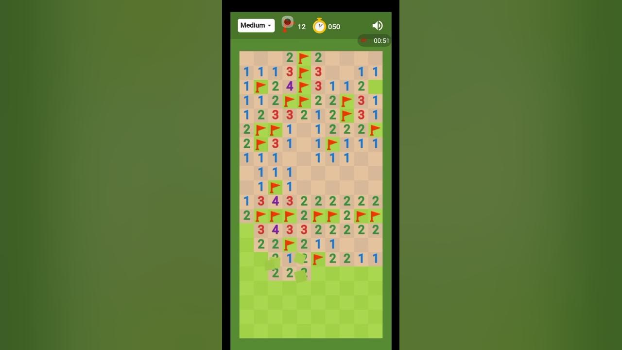 Google Minesweeper #7 MEDIUM - YouTube